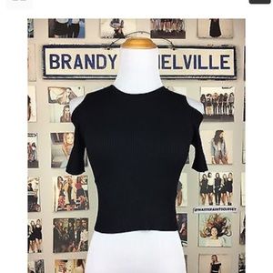 Brandy Melville | Tops | Brandymelvillerare Finley Ribbed Knit Top Nwt ...